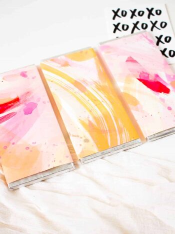 DIY Painted Chocolate Bars for Valentine's Day - Fish & Bull